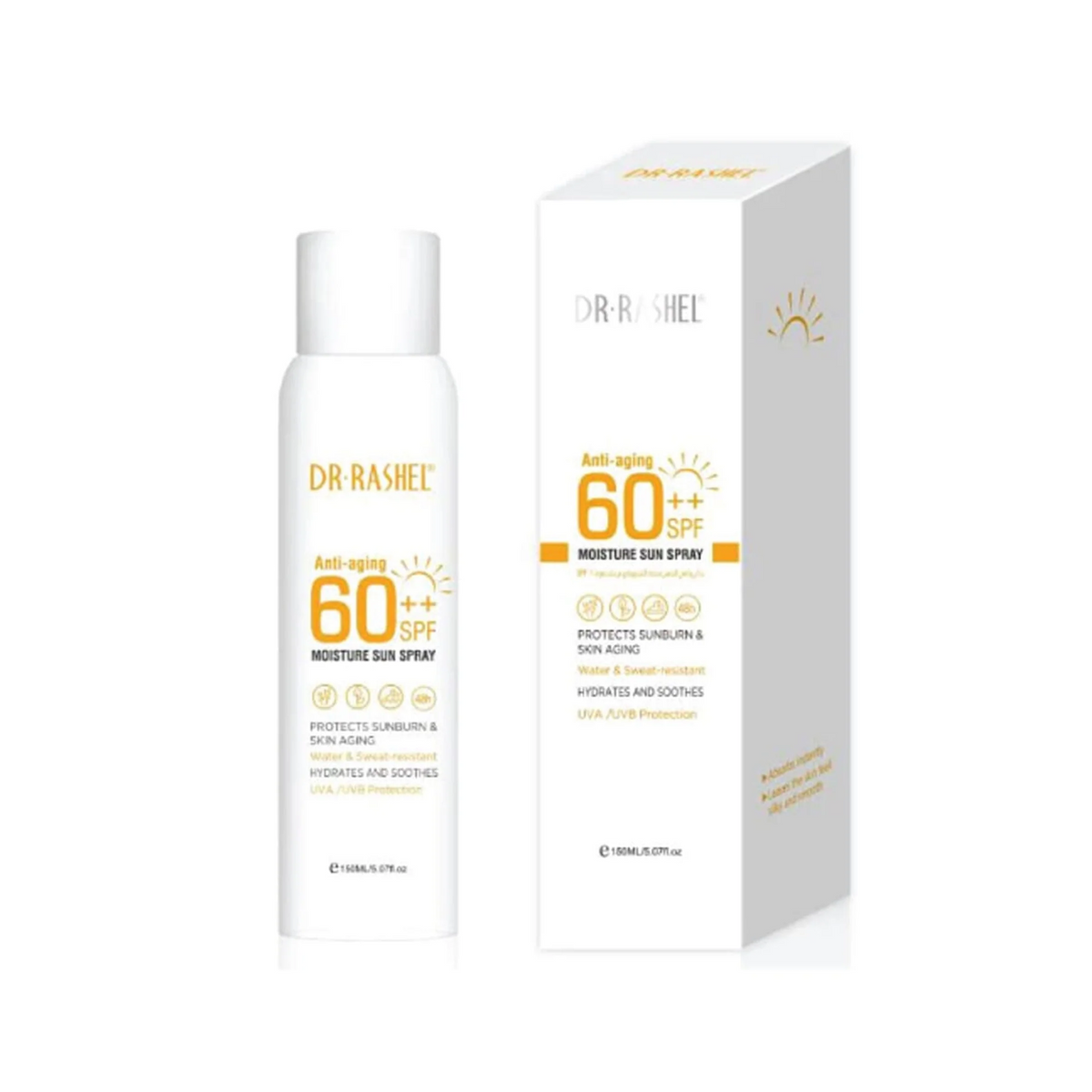 Dr.Rashel Anti Aging Moisture Sun Spray SPF 60++ - 150ml – QasrJamal