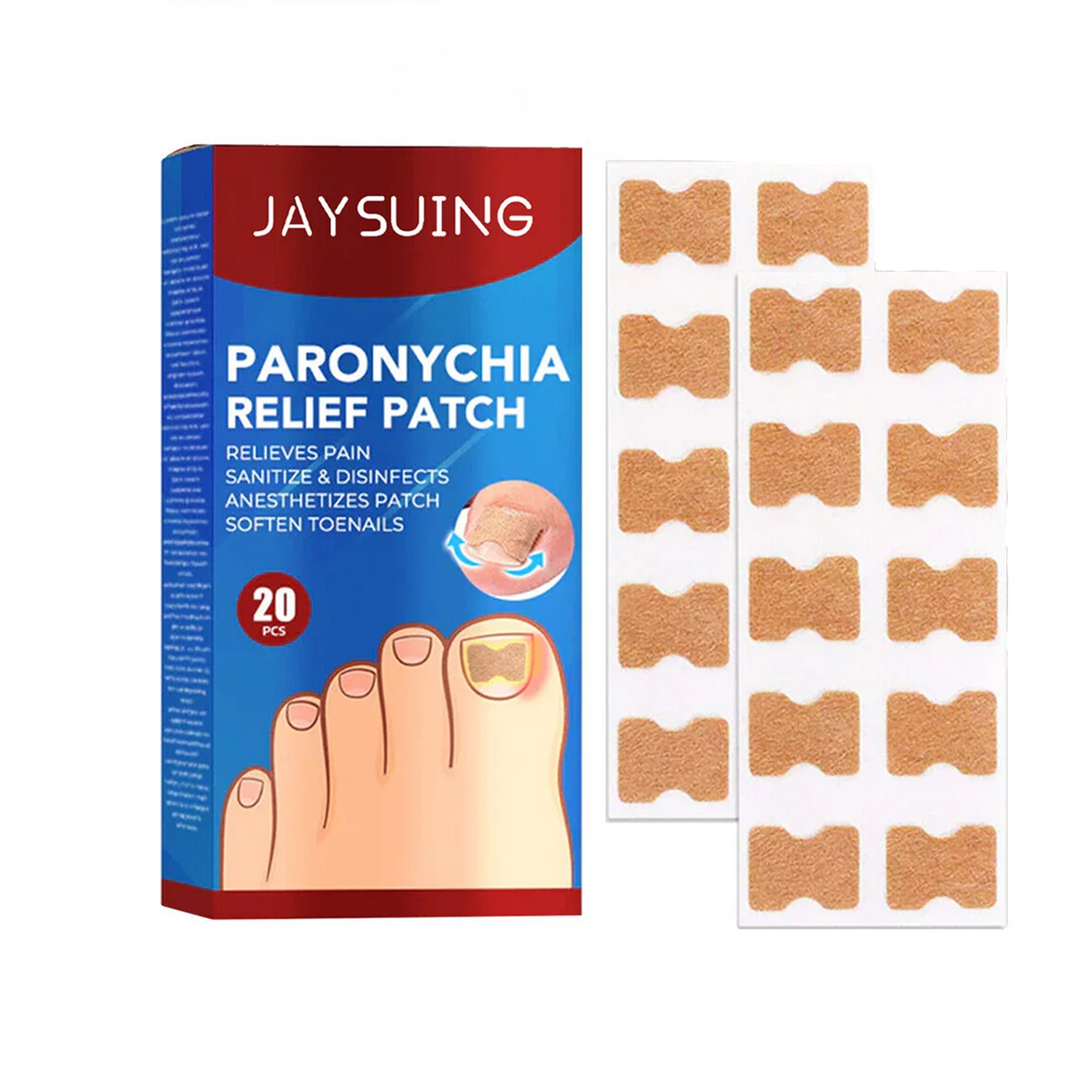 Jaysuing Paronychia Relief Patch - 20pcs – QasrJamal
