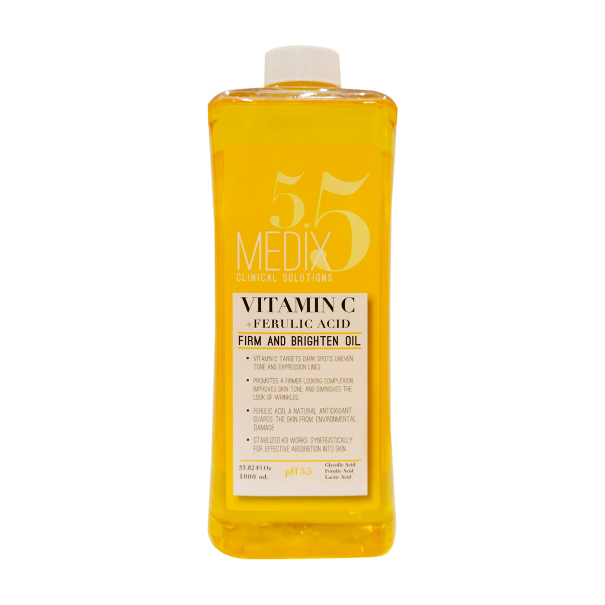 Medix 5.5 Vitamin C+Ferulic Acid Firm and Brighten Oil - 1000ml – QasrJamal
