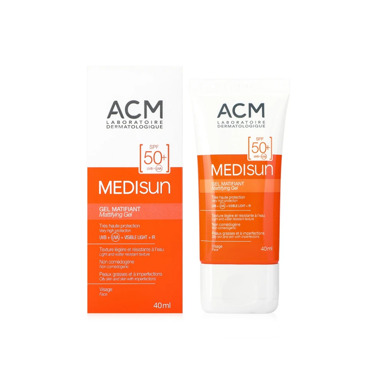 ACM Medisun Mattifying Gel SPF 50+ UVB + UVA - 40ml – QasrJamal