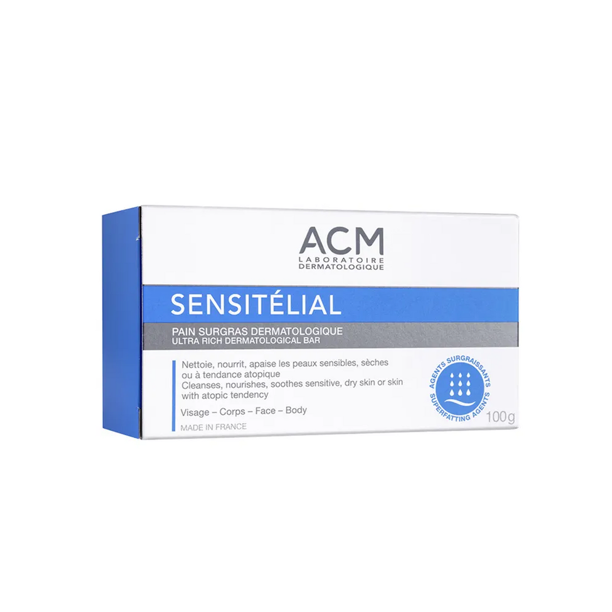 ACM Sensitélial Ultra Dermatological Bar - 100g – QasrJamal