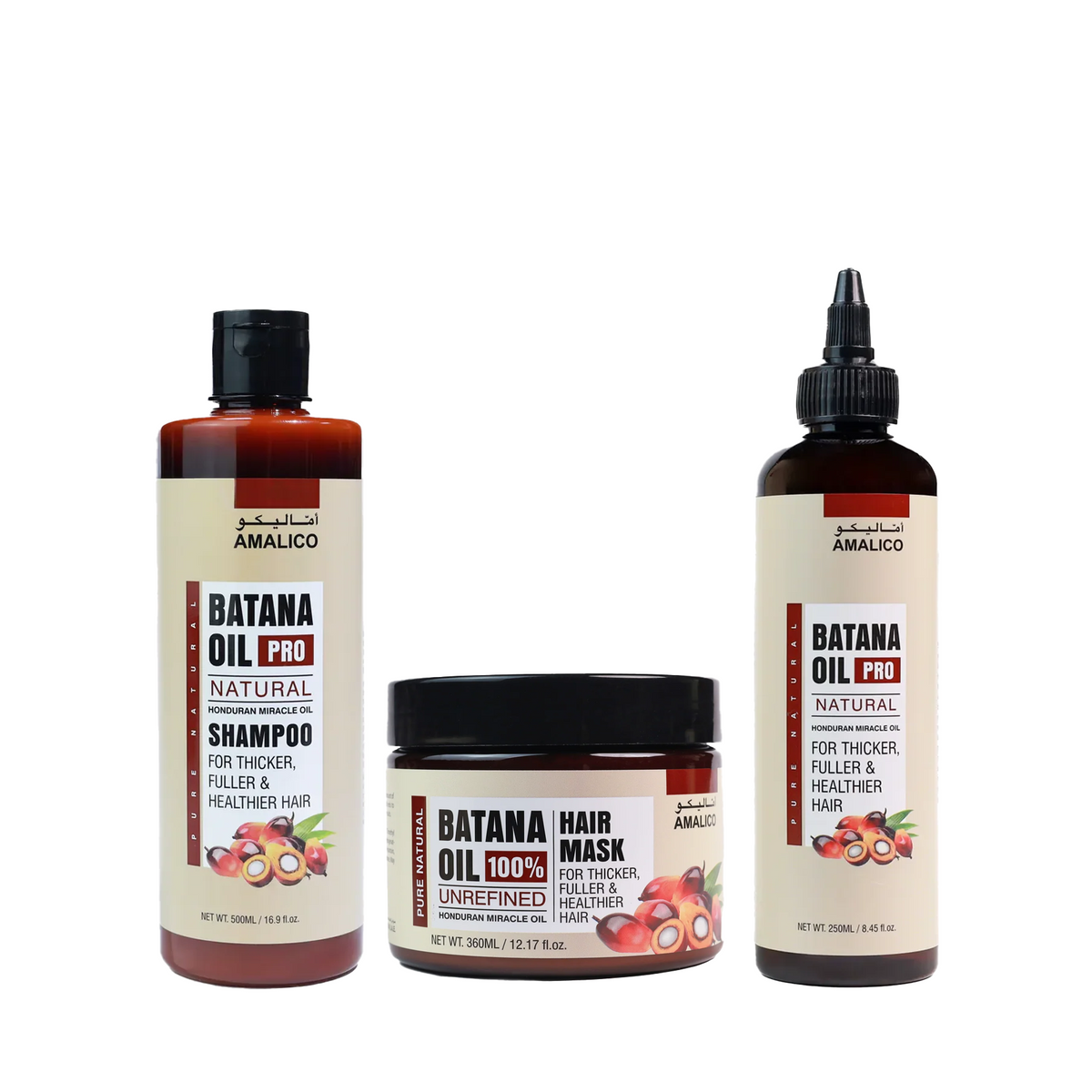 Amalico Batana Oil Pro Shampoo + Oil + Mask Special Bundle Offer ...