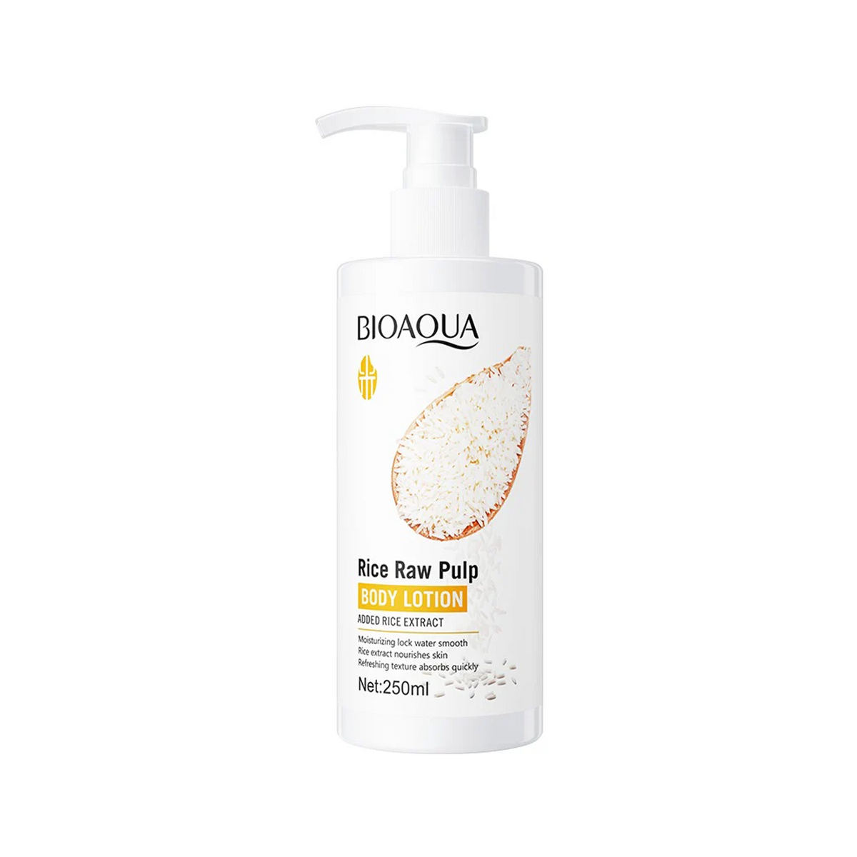 BIOAQUA Rice Raw Pulp Body Lotion - 250ml – QasrJamal
