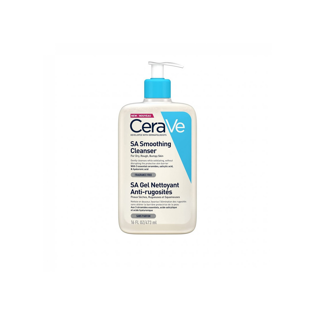 CeraVe SA Smoothing Cleanser For Dry, Rough, Bumpy Skin - 473ml – QasrJamal