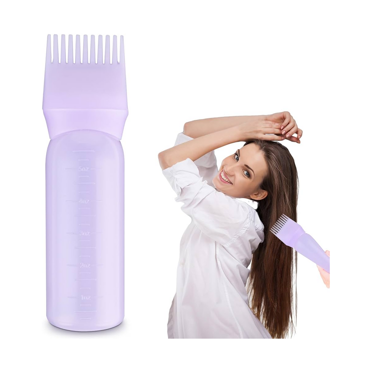 Comb Nozzle Hair Applicator Bottle For Shampoo And Oil – QasrJamal