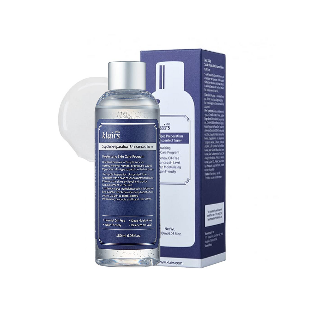 Dear, Klairs Supple Preparation Unscented Toner - 180ml – QasrJamal