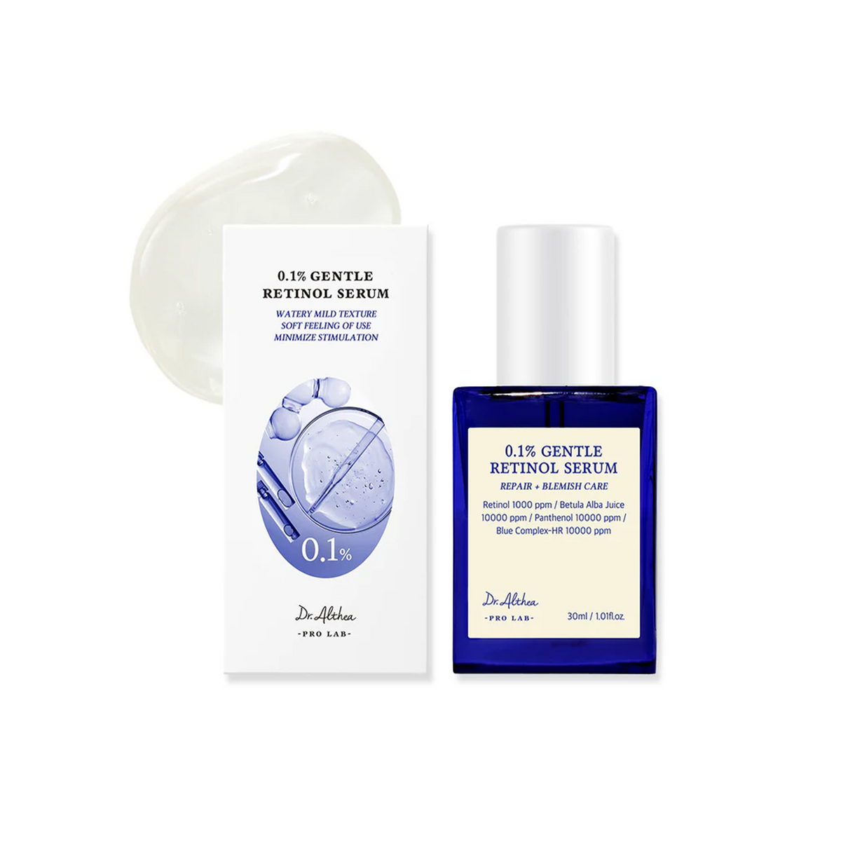 Dr. Althea 0.1% Gentle Retinol Serum - 30ml – QasrJamal