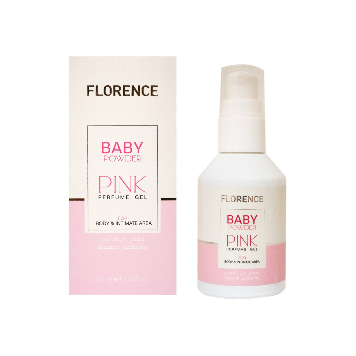Florence Baby Powder Pink Perfume Gel For Body and Intimate Area 50ml ...