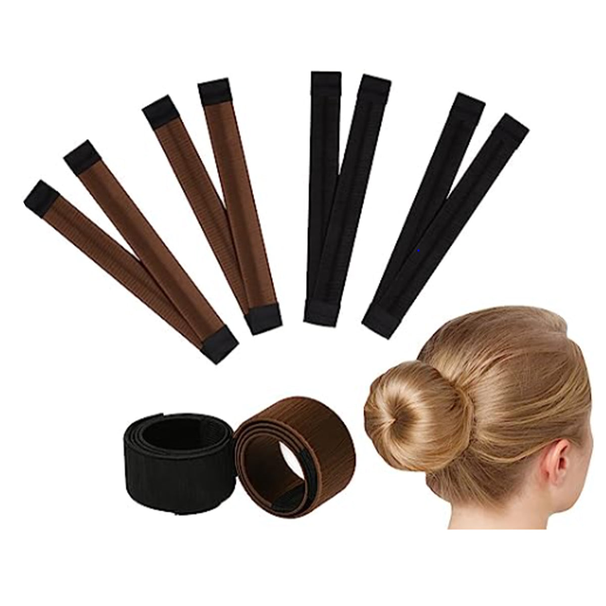 Hair Bun Maker - French Twist Donut Bun Bands – QasrJamal