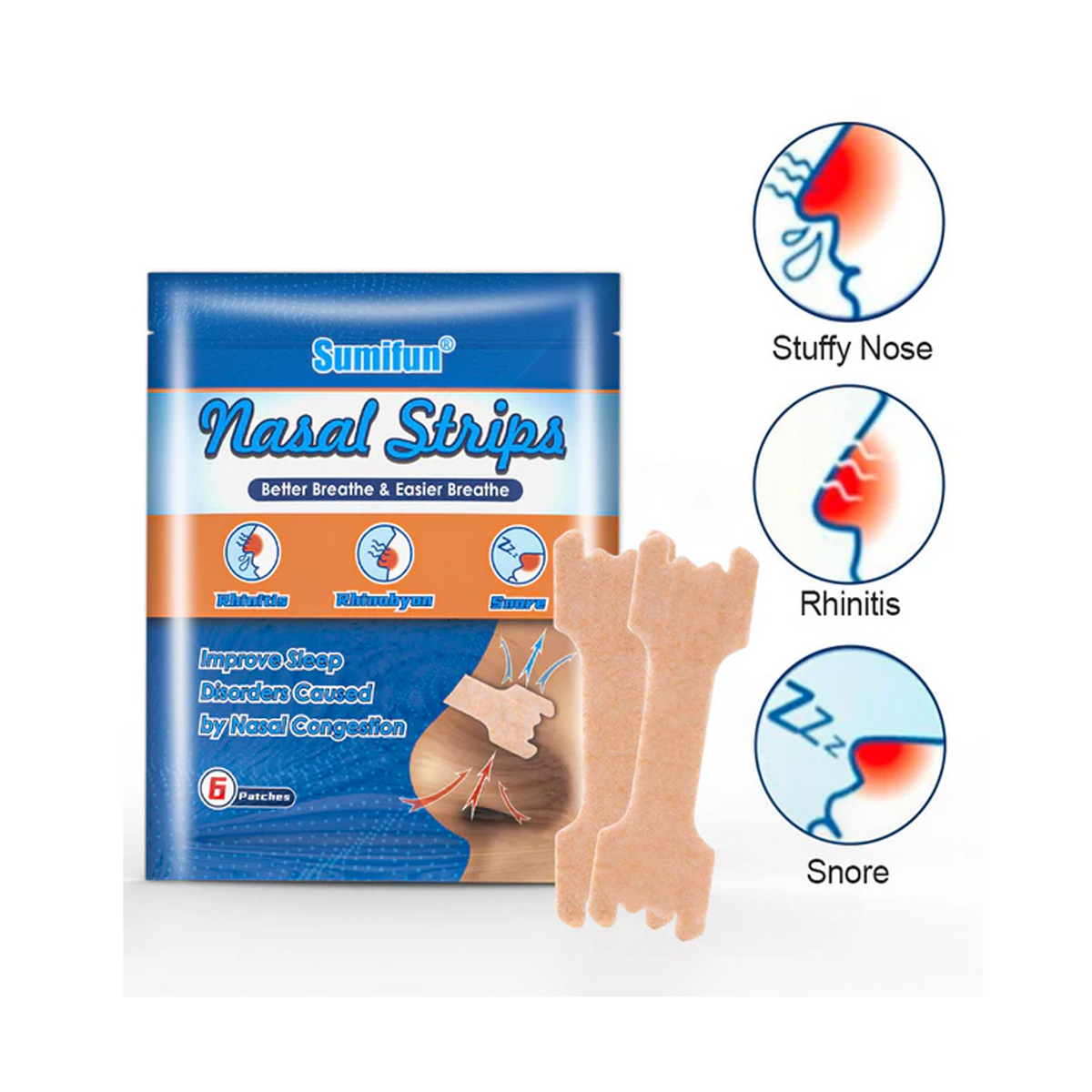 Sumifun Nasal Strips - 6 Patches – QasrJamal