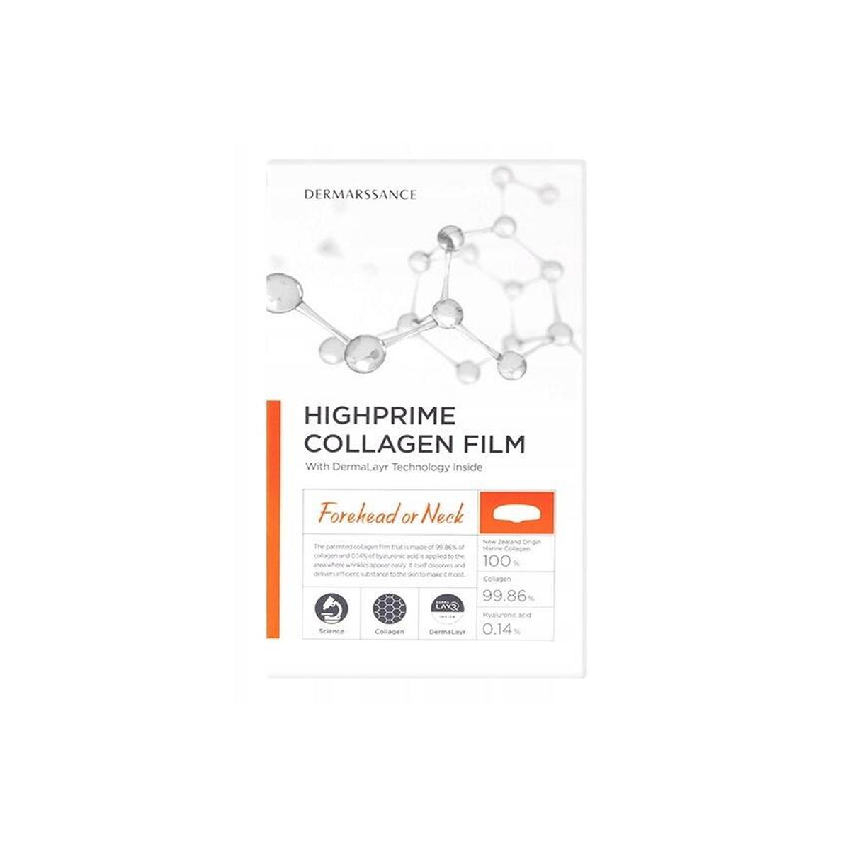 Dermarssance Highprime Collagen Film Forehead or Neck (5pcs) – QasrJamal