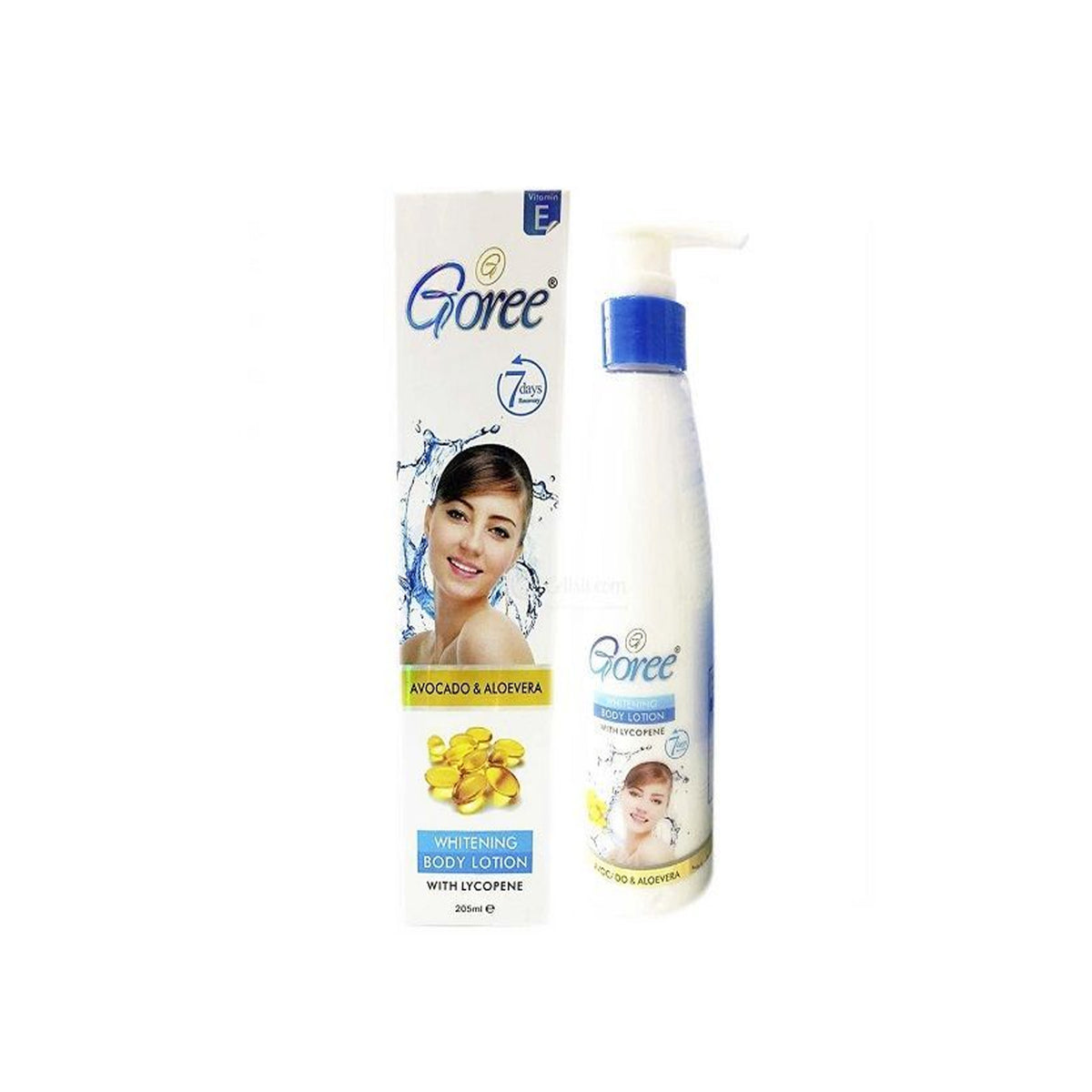 Goree Avocado & Aloe Vera Whitening Body lotion With Lycopene - 205ml ...