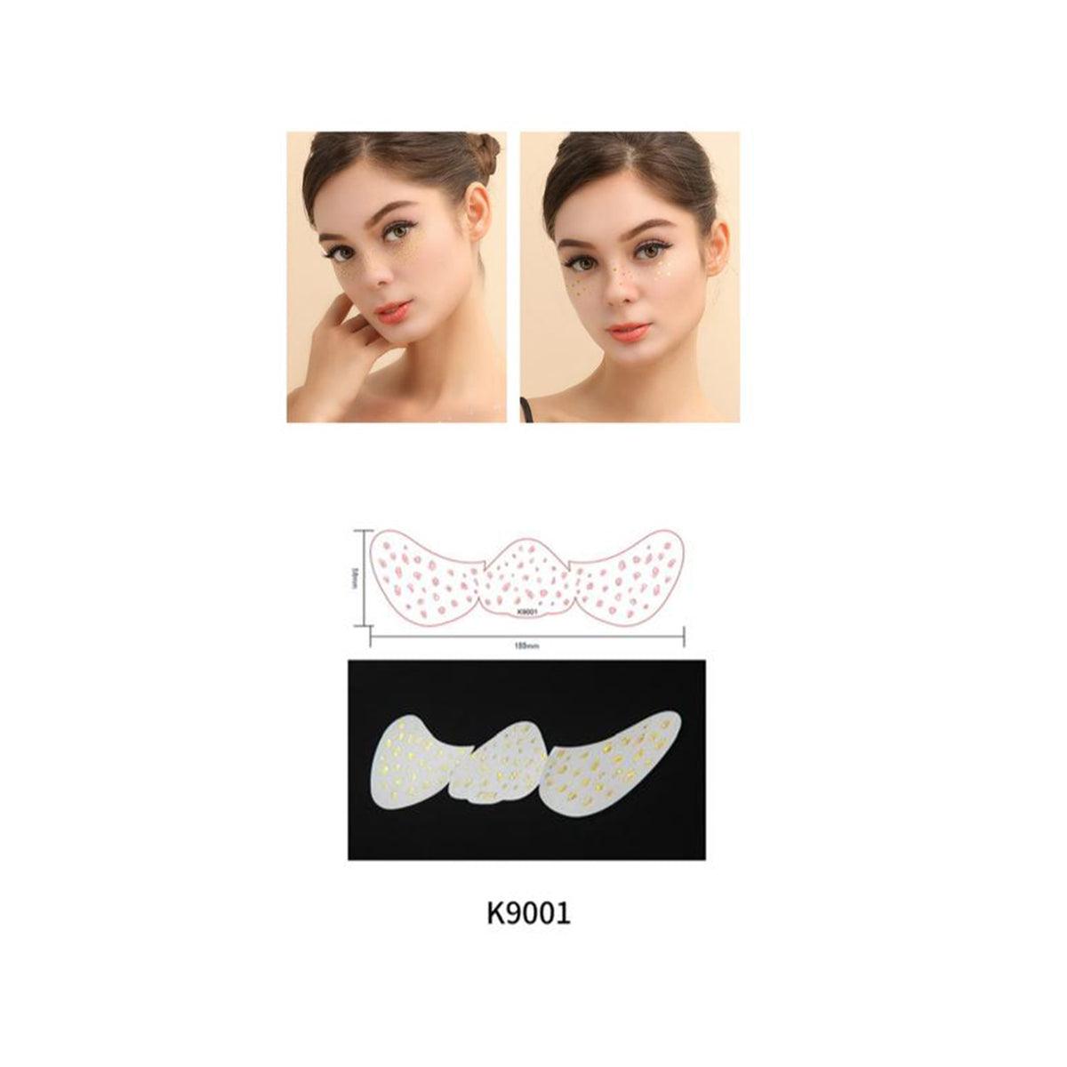 Nose And Under Eye Stickers And Gems K9 – QasrJamal