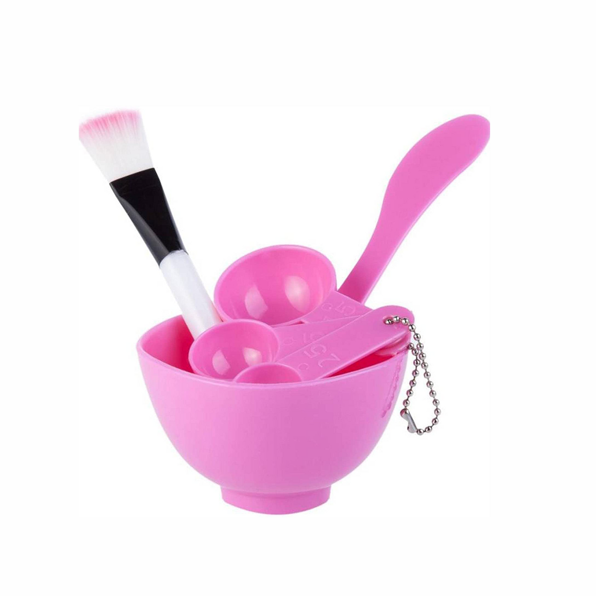 Facial Mask Brush Bowl & Brush with Measuring spoons – QasrJamal